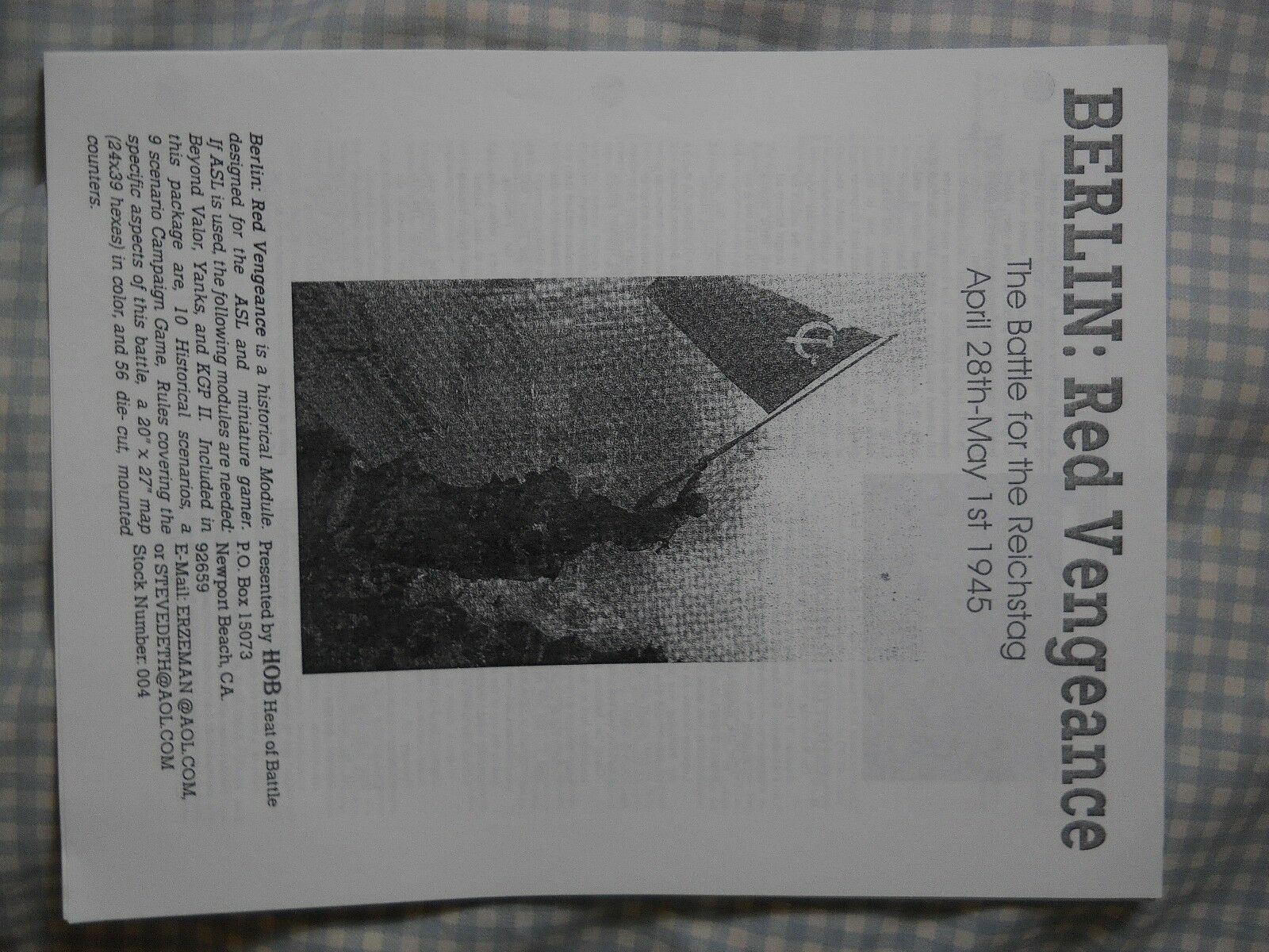 berlin red vengeance 1 — Desperation Morale
