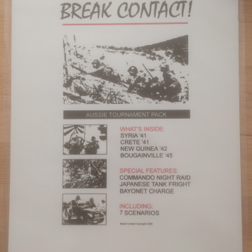 Break Contact! Aussie Tournament Pack — Desperation Morale